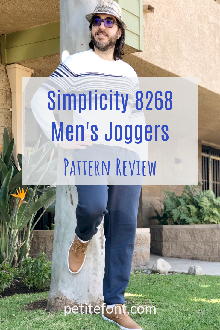 Simplicity 8268 Pattern Review - More Joggers for Him - Petite Font
