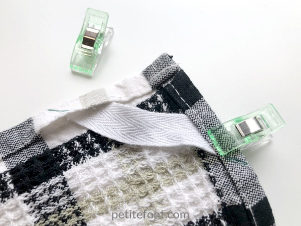 Easy-to-Sew Towel Hanging Loops in 5 Minutes - Petite Font