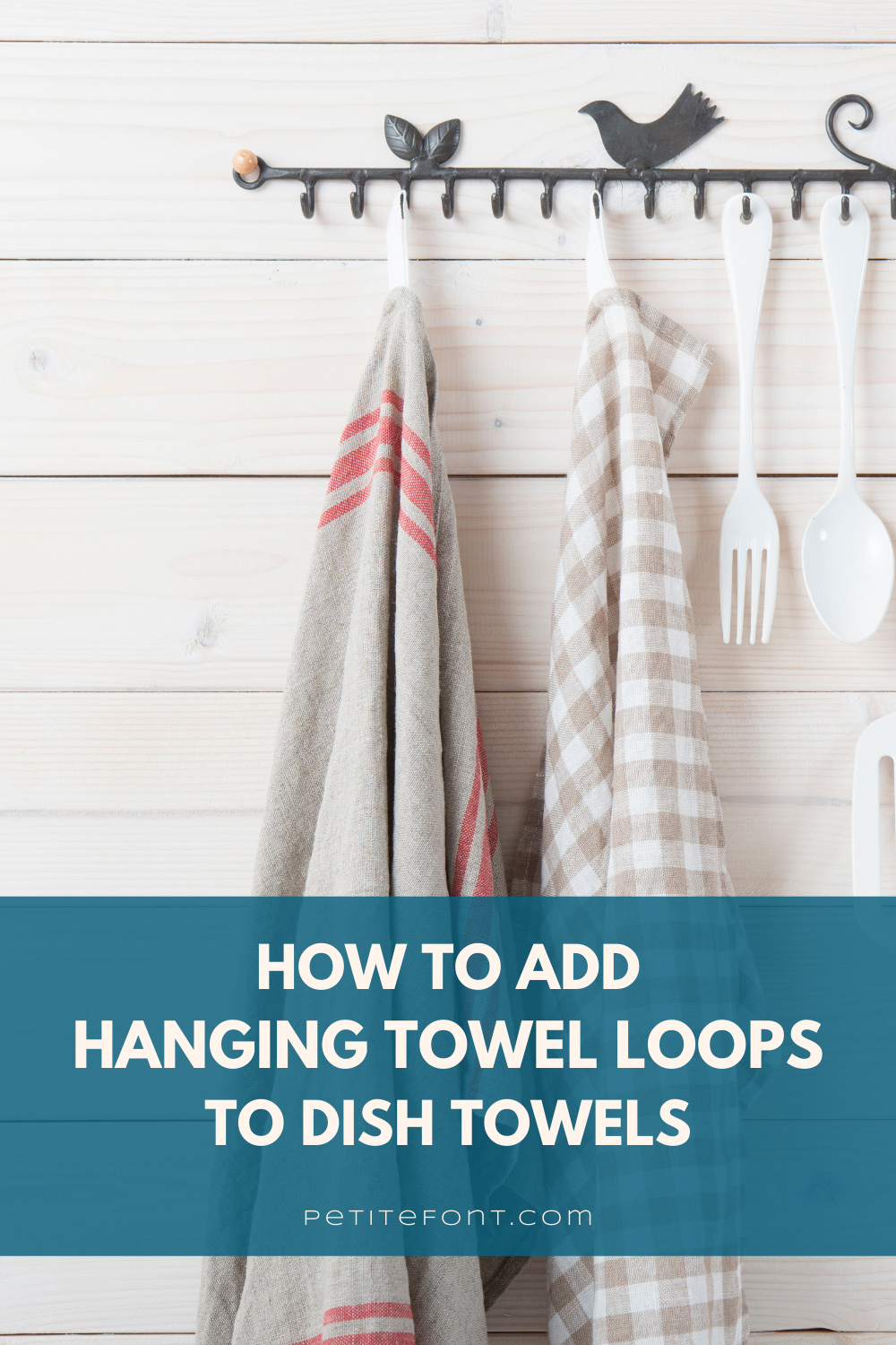 Easy-to-Sew Towel Hanging Loops in 5 Minutes - Petite Font