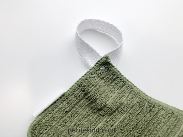 Easy-to-Sew Towel Hanging Loops in 5 Minutes - Petite Font