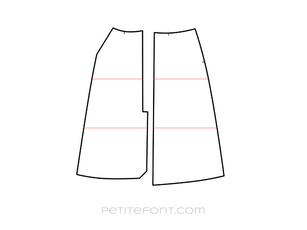 How to Shorten and Narrow a Skirt - Petite Font