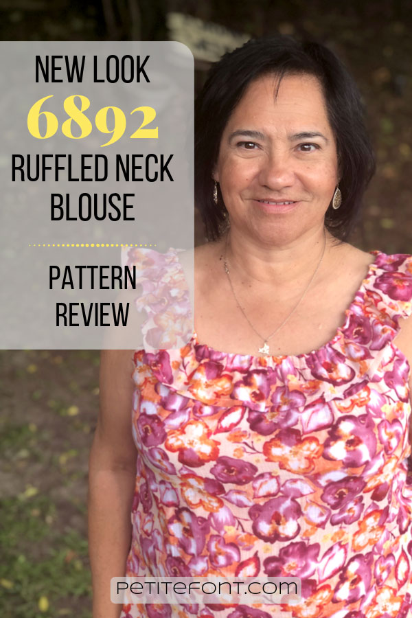New Look 6892 - Pattern Review and Fit Hack - Petite Font