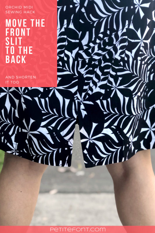 How to Create a Back Slit on the Orchid Midi Skirt - Petite Font