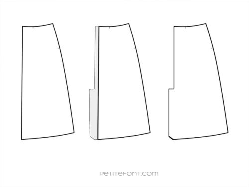 How to Create a Back Slit on the Orchid Midi Skirt - Petite Font