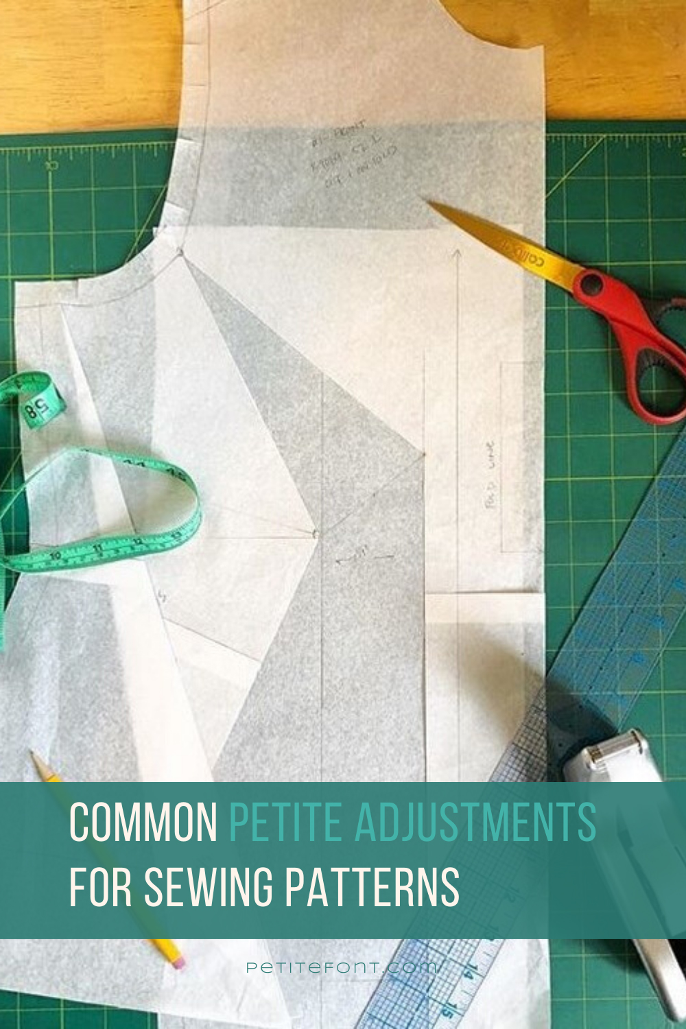 My Standard Pattern Adjustments - Petite Font